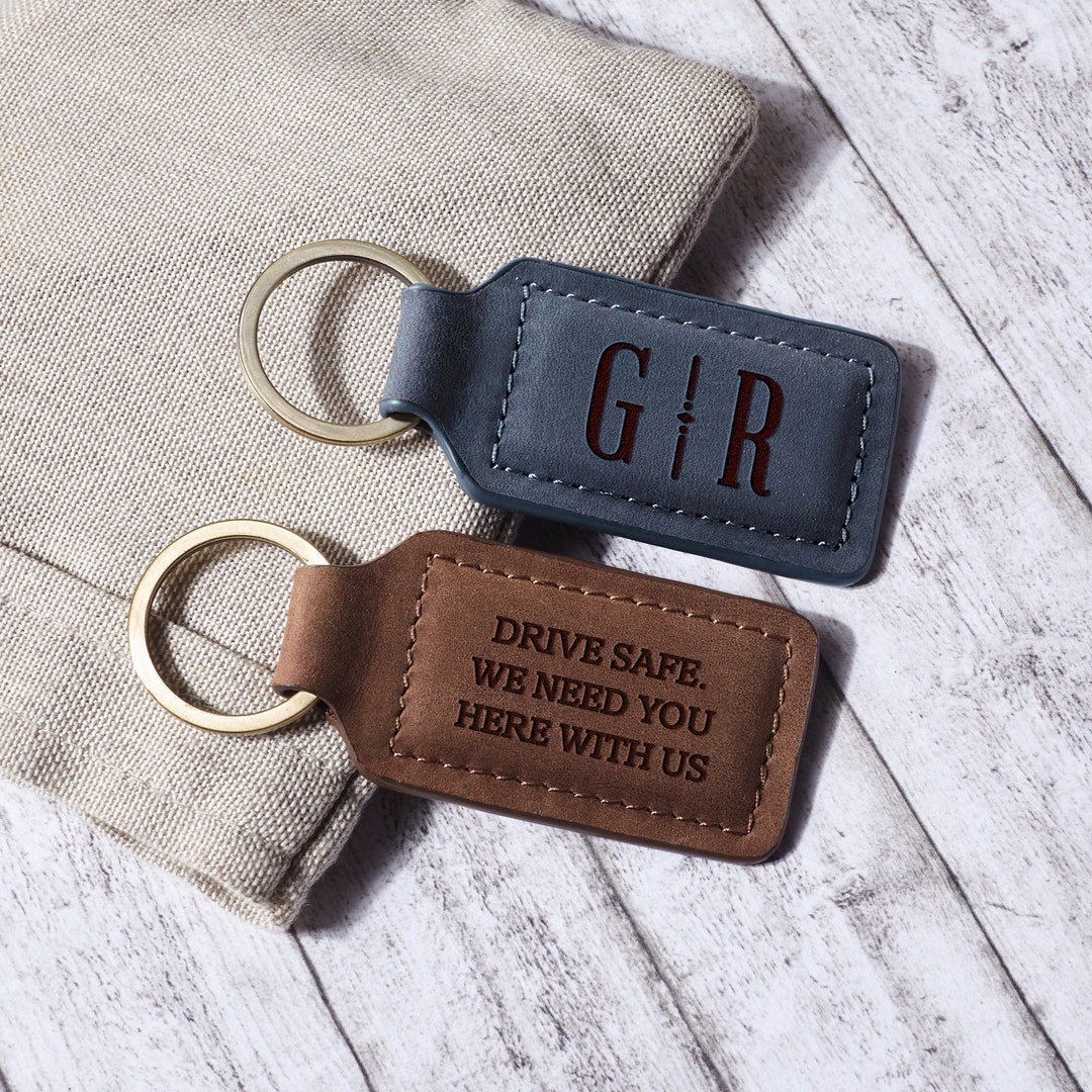 Name Keychain Personalized, Boyfriend Christmas Gift, Men Leather ...