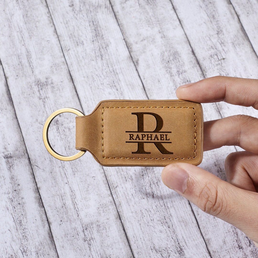 Personalized Men Keychain, Personalized Christmas Gift for Him, Name ...