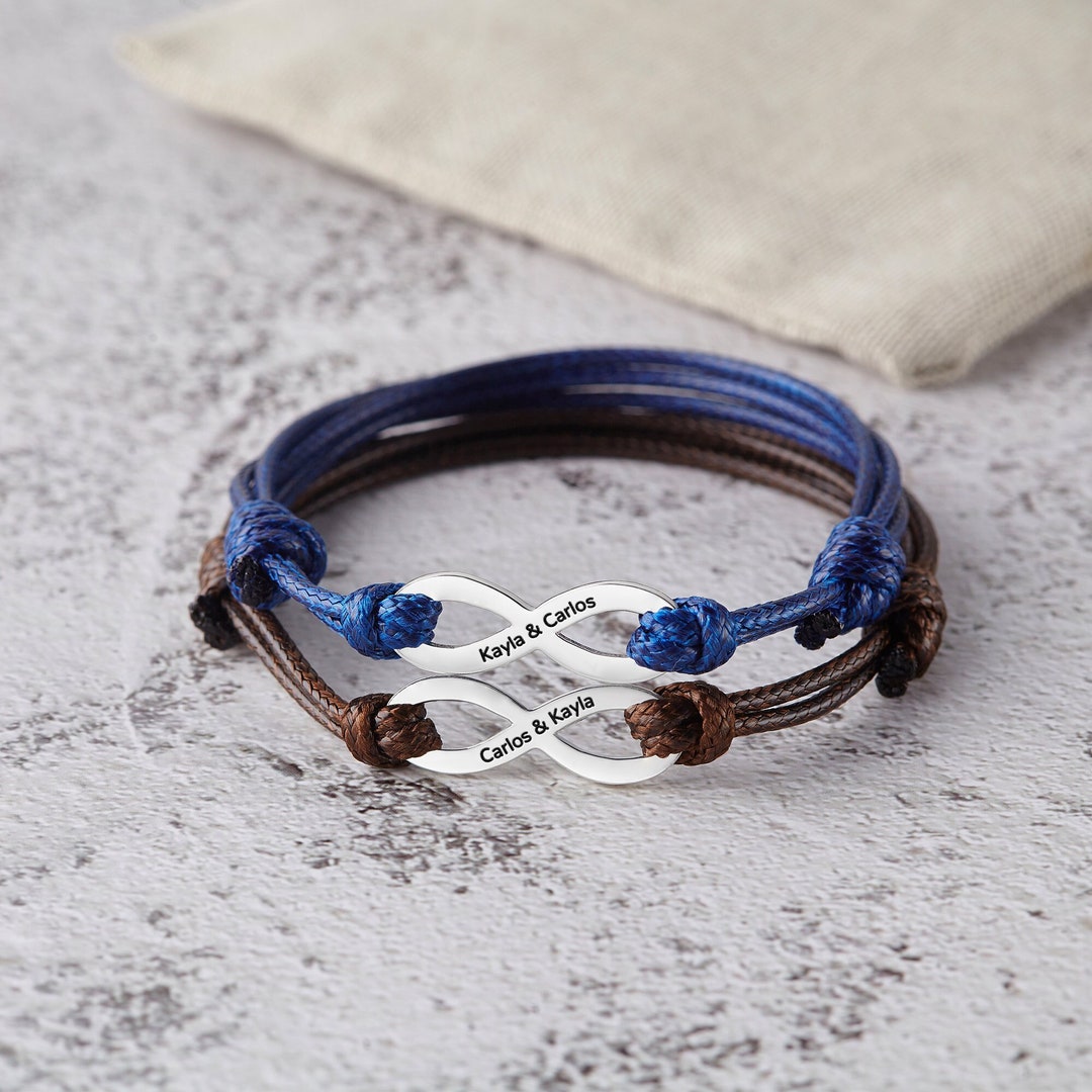 Couple Gifts for Him, Personalized Gift for Boyfriend, Infinity Symbol ...