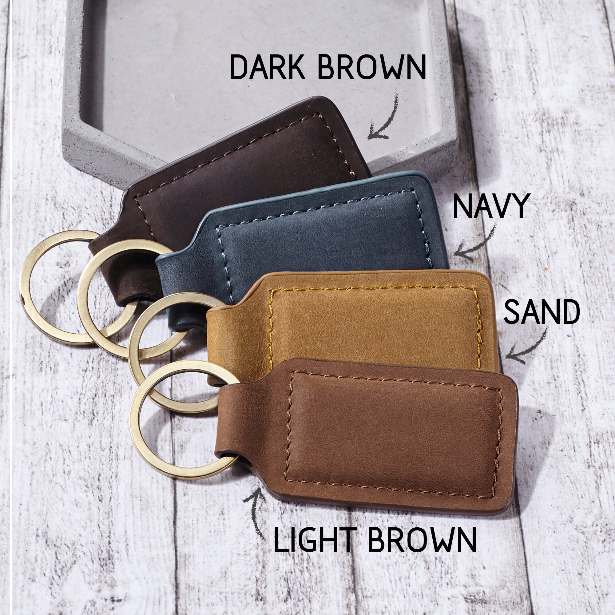 Name Keychain Personalized, Boyfriend Christmas Gift, Men Leather ...