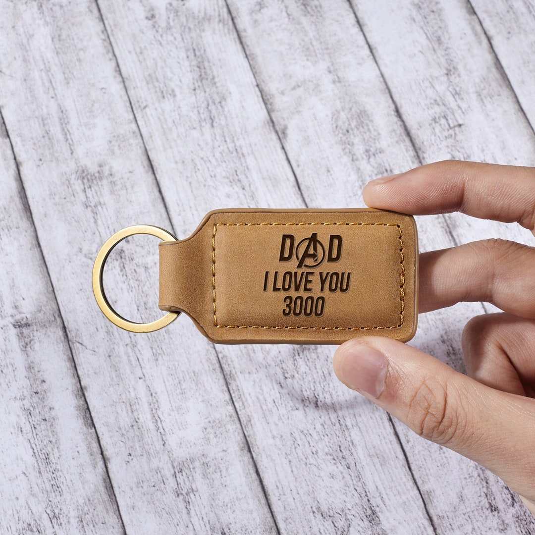 Custom Dad Gift From Kids, Dad We Love You 3000 Keychain, I Love You ...