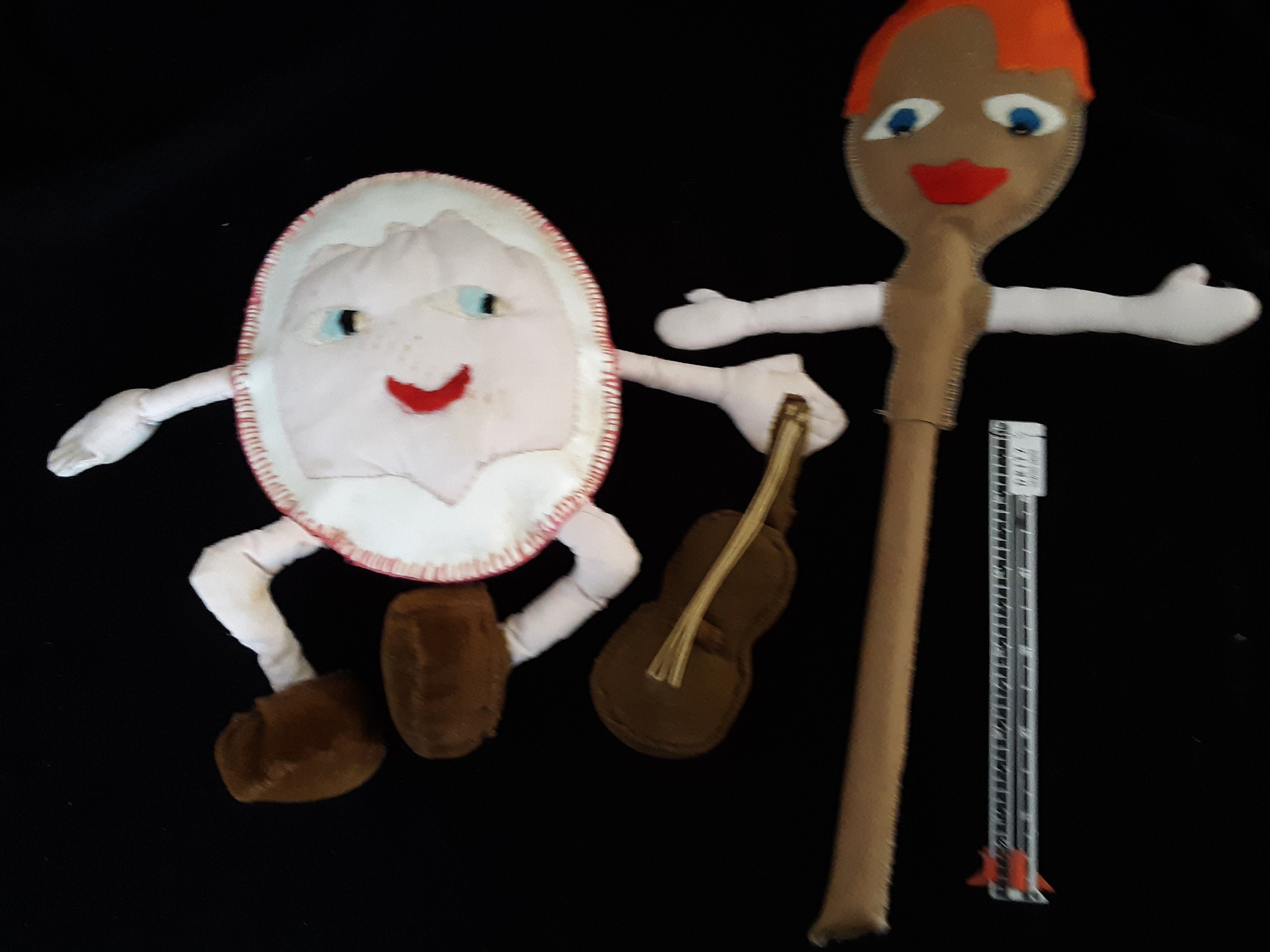 Nursery Rhyme Toys Instruction Book and Several Completed Handmade ...