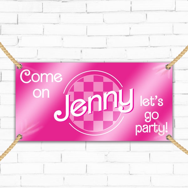 Barbie Banner - Etsy