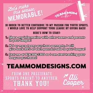 Completely Custom Printed Softball Home Plate Pennant Banner Pink ...