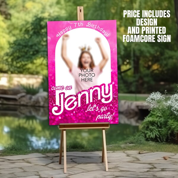 Welcome Barbie Party Sign - Etsy