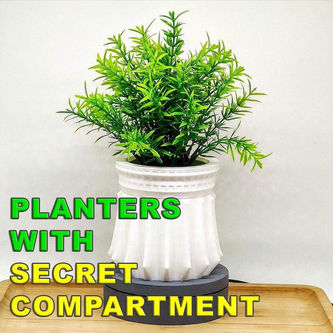 Secret Container | Hidden Compartment Planter | Geometric Pot | Secret ...