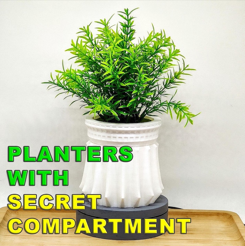 Secret Container | Hidden Compartment Planter | Geometric Pot | Secret ...