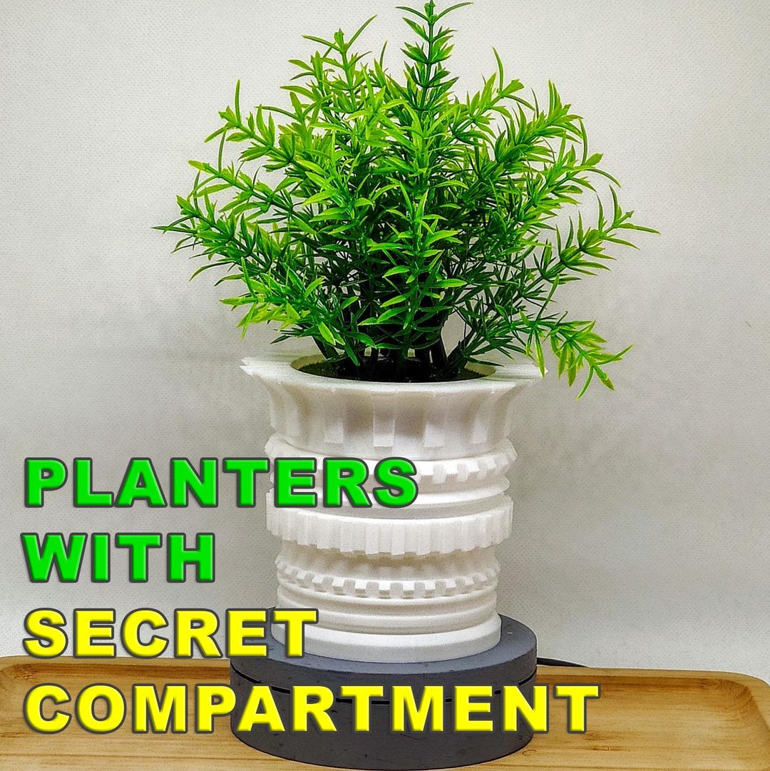 Secret Container | Hidden Compartment Planter | Geometric Pot | Secret ...
