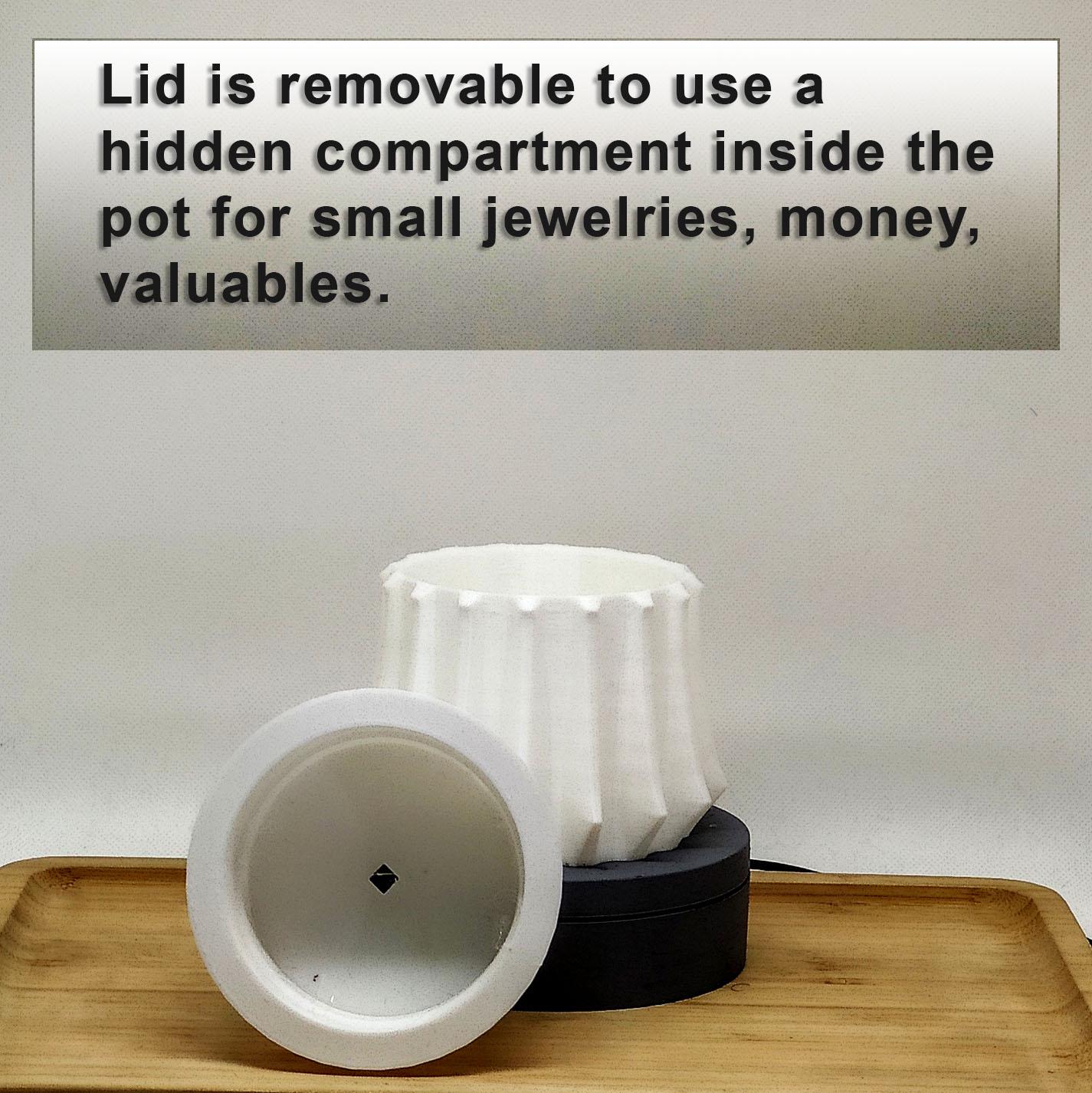 Secret Container | Hidden Compartment Planter | Geometric Pot | Secret ...