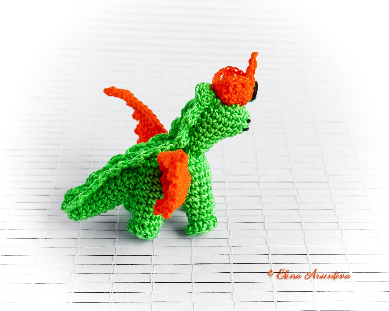 Pdf Pattern. Crochet Mini Dragon With a Crown. Amigurumi Small | Etsy