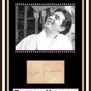 RARE Hand Signed Autograph of Legendary Rajesh Khanna Signature ...