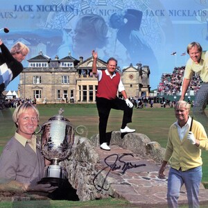 Very Rare Autograph Official Photo of Legendary Golfer Jack Nicklaus ...