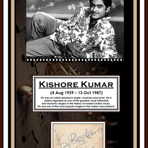 Very Rare Vintage Original Autograph of Legendary Bollywood Playback ...