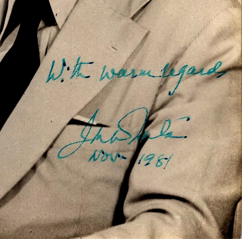 Very RARE Original Handsigned Autograph Photo of JRD TATA , Father of ...