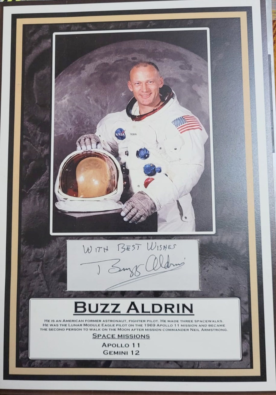 Rare Buzz Aldrin Autograph: A Collector's Dream Come True! - Etsy