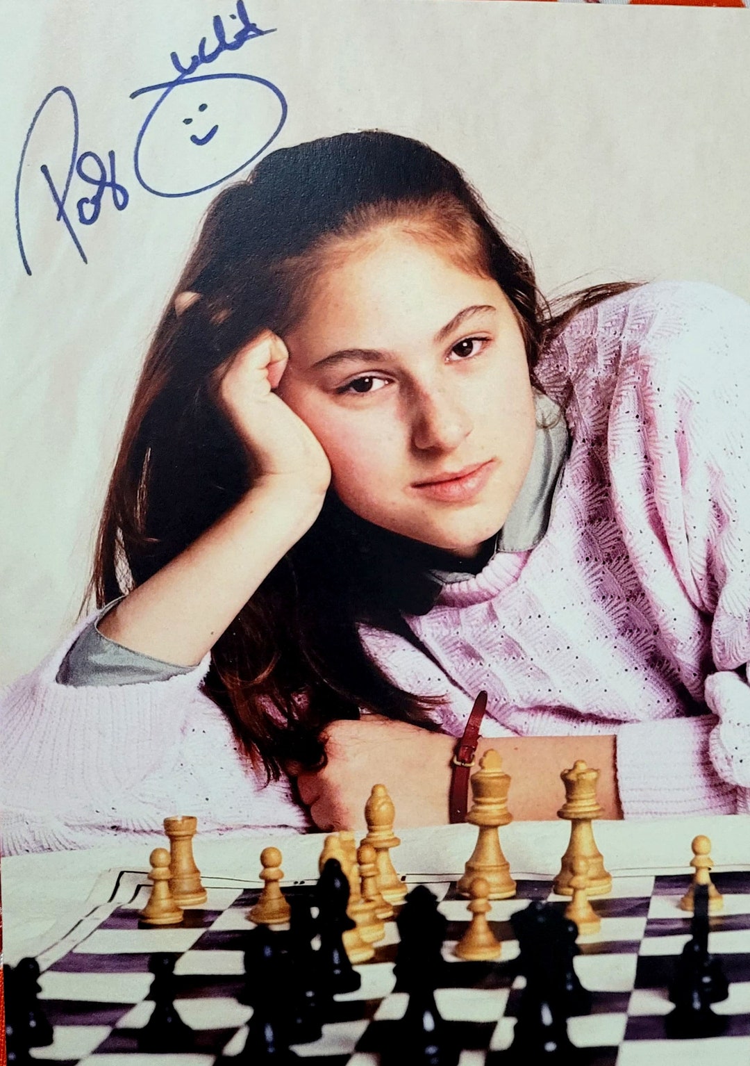 Hand Signed RARE Original Autograph of Hungarian Chess Grandmaster ...