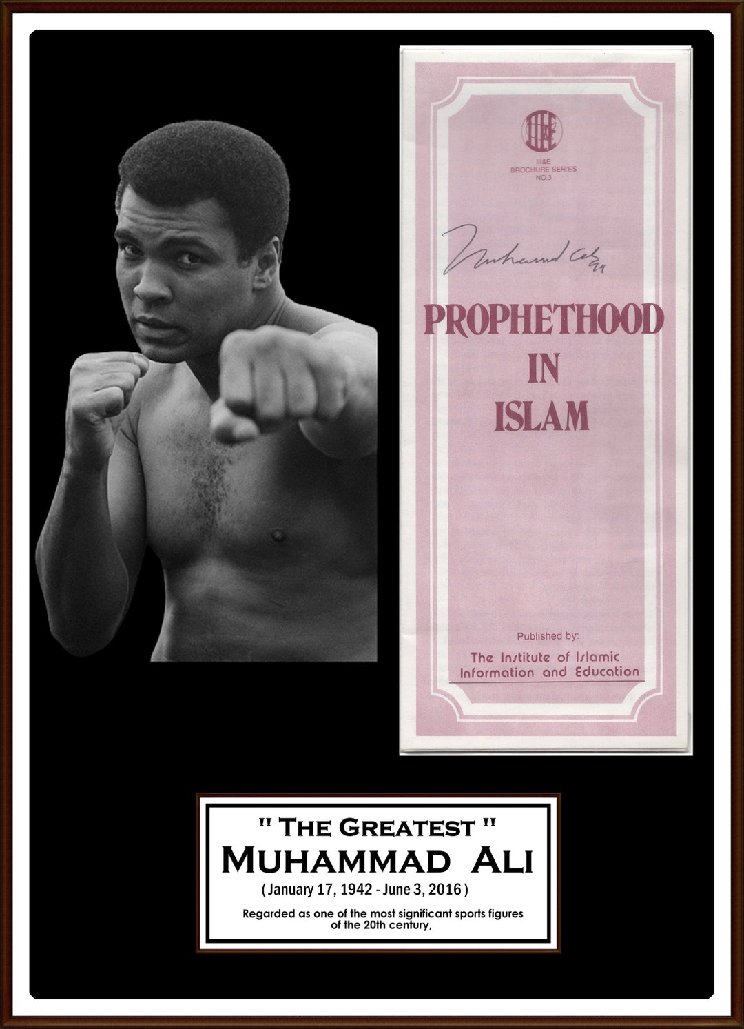 Very RARE Hand Signed Original Autograph of the Greatest Muhammad Ali ...