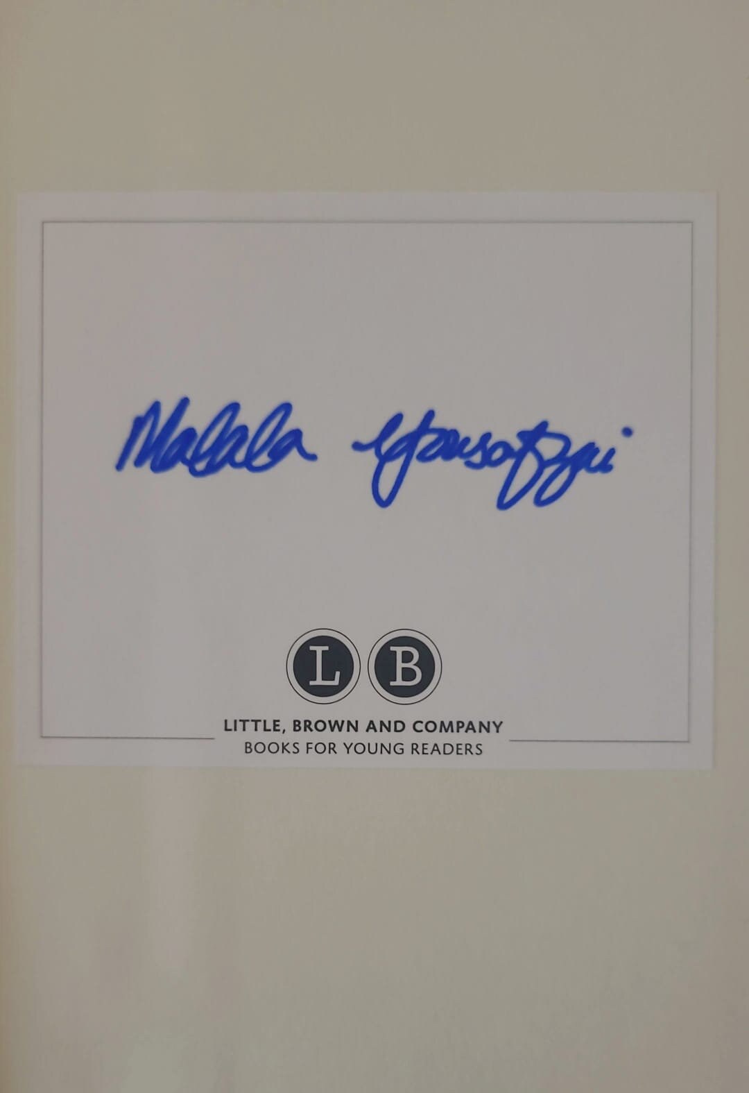 Buy Autograph Book 'we Are Displaced' Signed by Malala Yousafzai ...