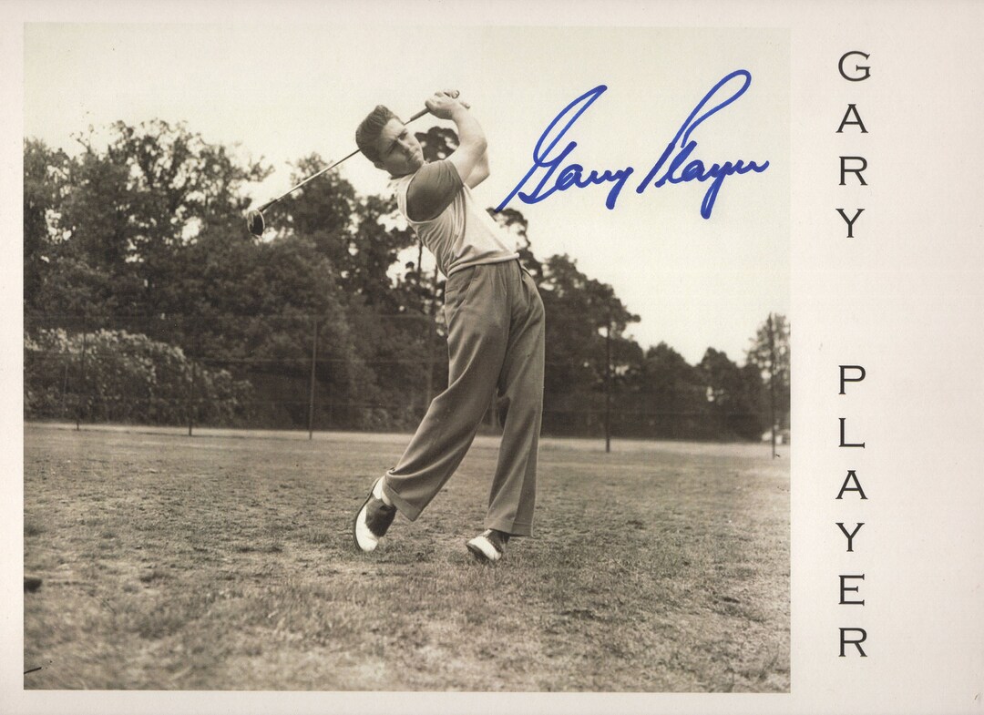 Rare Gary Player Autograph Photo - Legendary Golfer (A4 Size) - Etsy