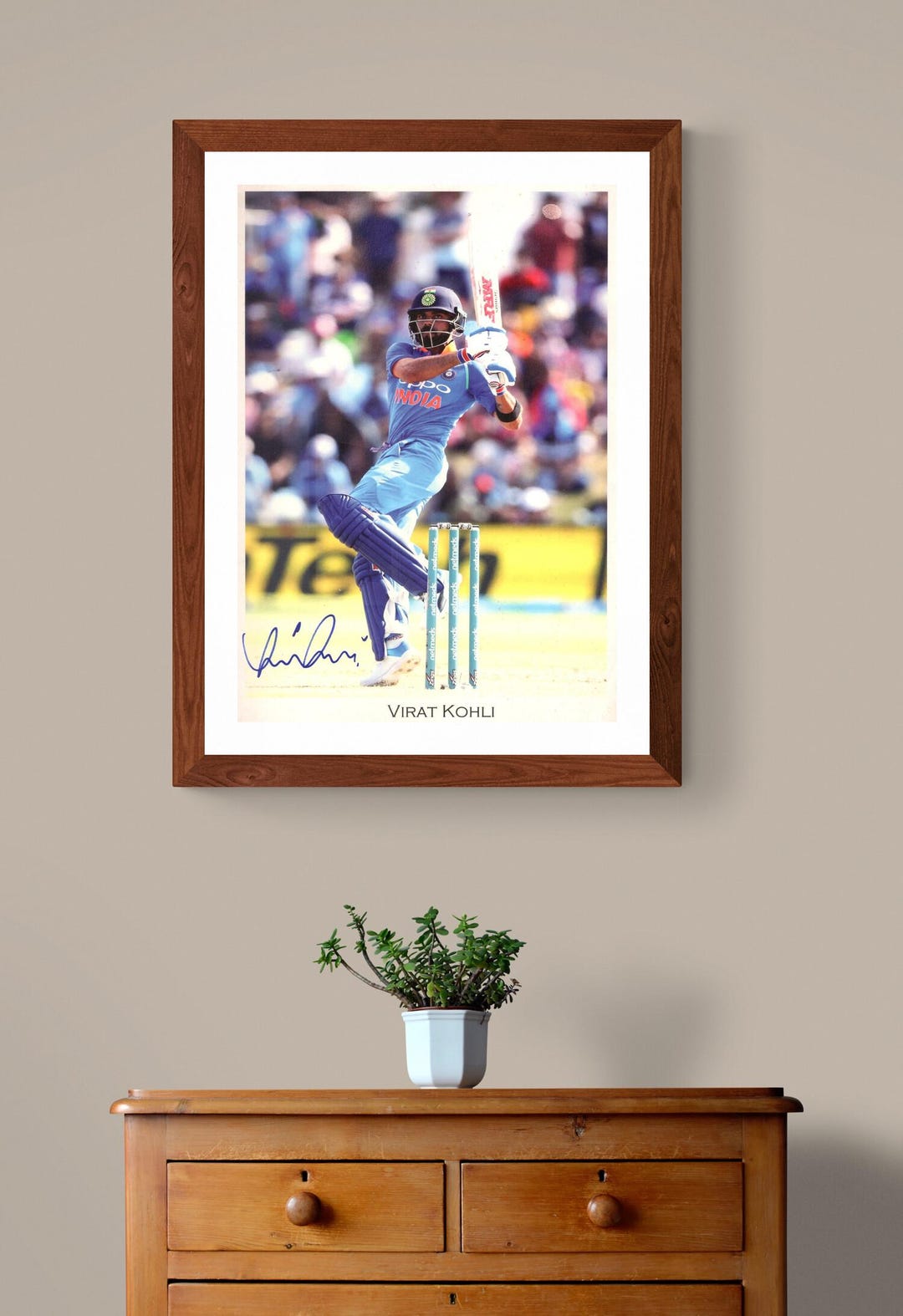 Virat Kohli Autograph Photo: Hand-signed Cricket Memorabilia - Etsy