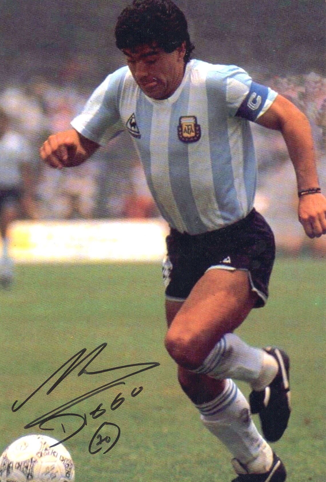 Very Rare Hand Signed Autograph Photo of Argentina Footballer Diego ...