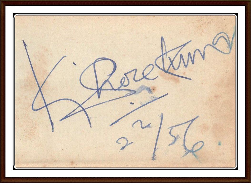 Very Rare Vintage Original Autograph of Legendary Bollywood Playback ...