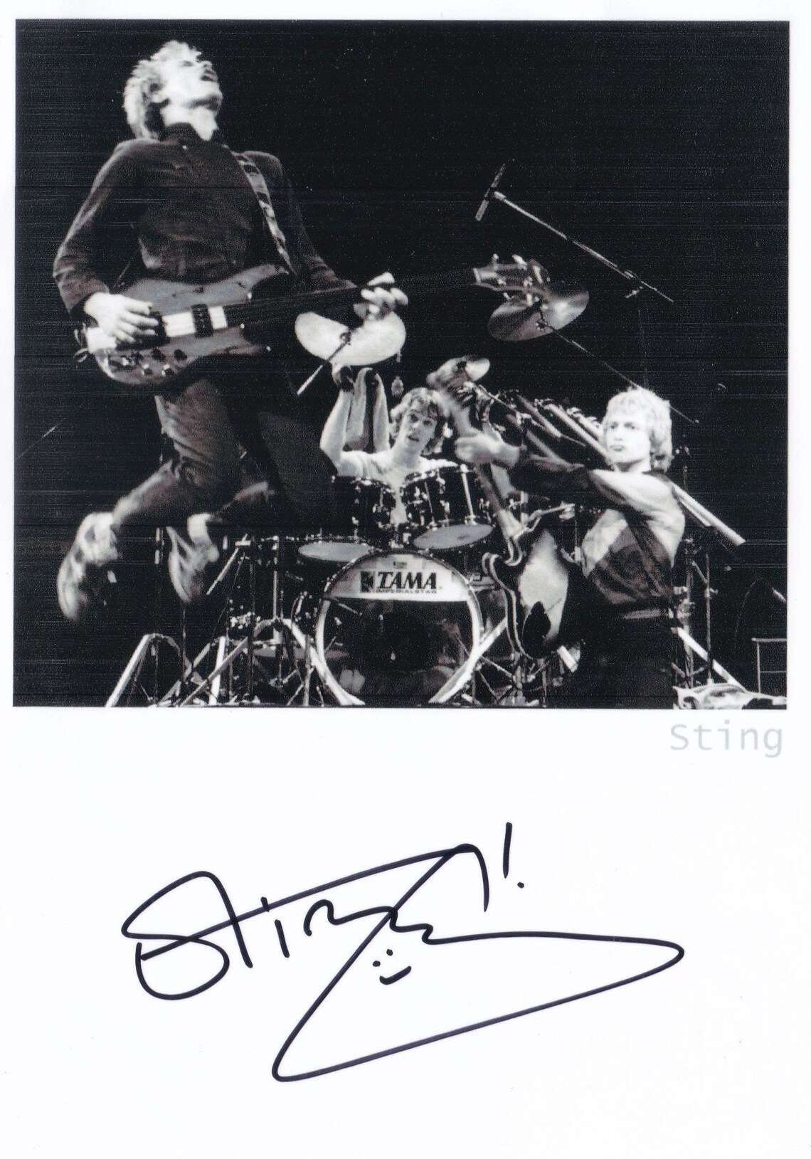 Sting Hand Signed Autograph Photo - the Police - 5x7 - Etsy