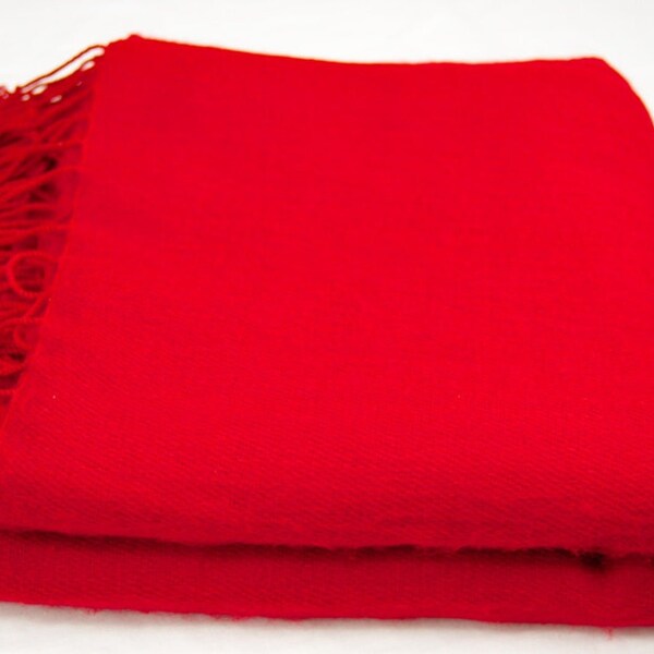 Red Throw Blanket - Etsy