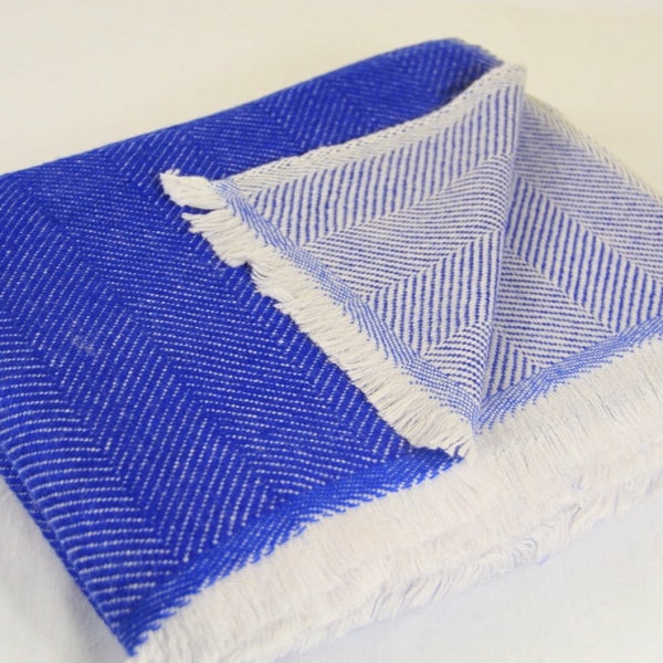 Royal Blue Throw Blanket - Etsy