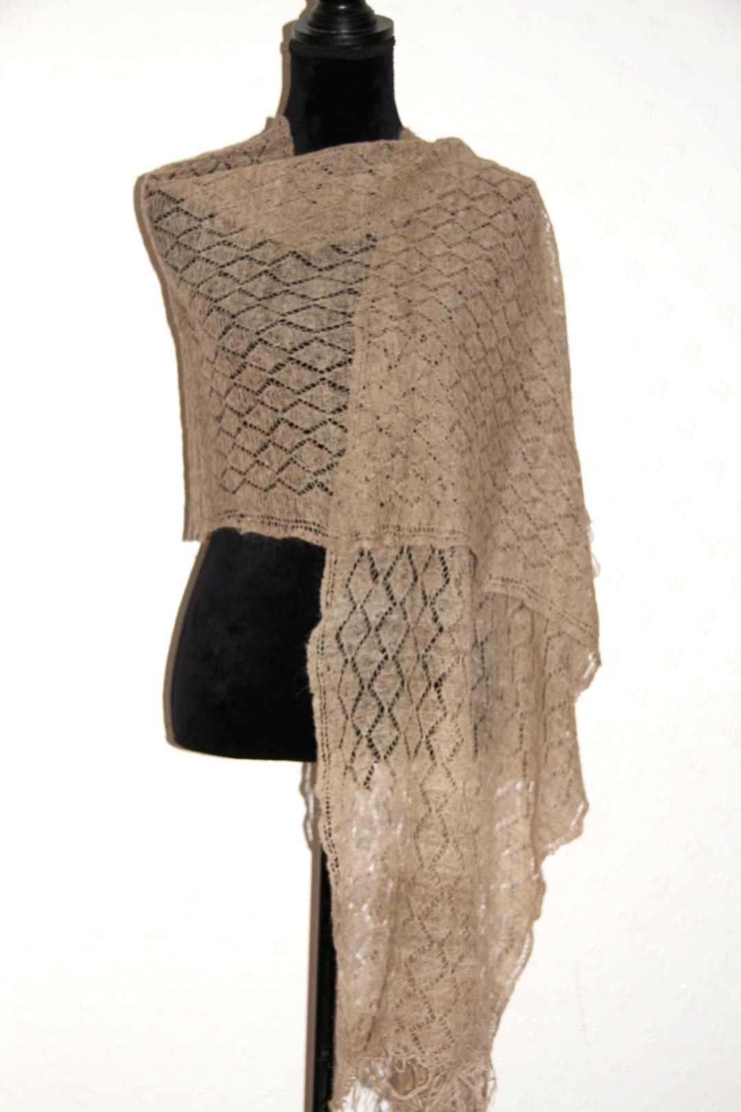 Handmade Nettle Shawl: Himalayan Allo Scarf Wrap, Boho Hippie - Etsy