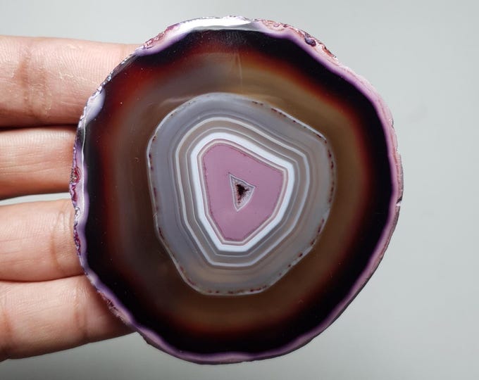 Agate Slab One of A Kind Front Side Polished Agate Slice Natural ...