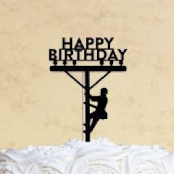 Lineman Cake Topper - Etsy