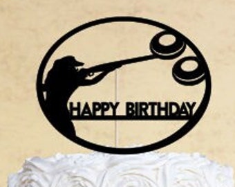 Trap Shooting Cake Topper - Etsy