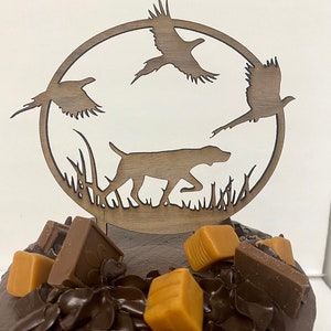 Pheasant With Labrador Dog Cake Topper| Pheasant Hunting Dog | Made of ...
