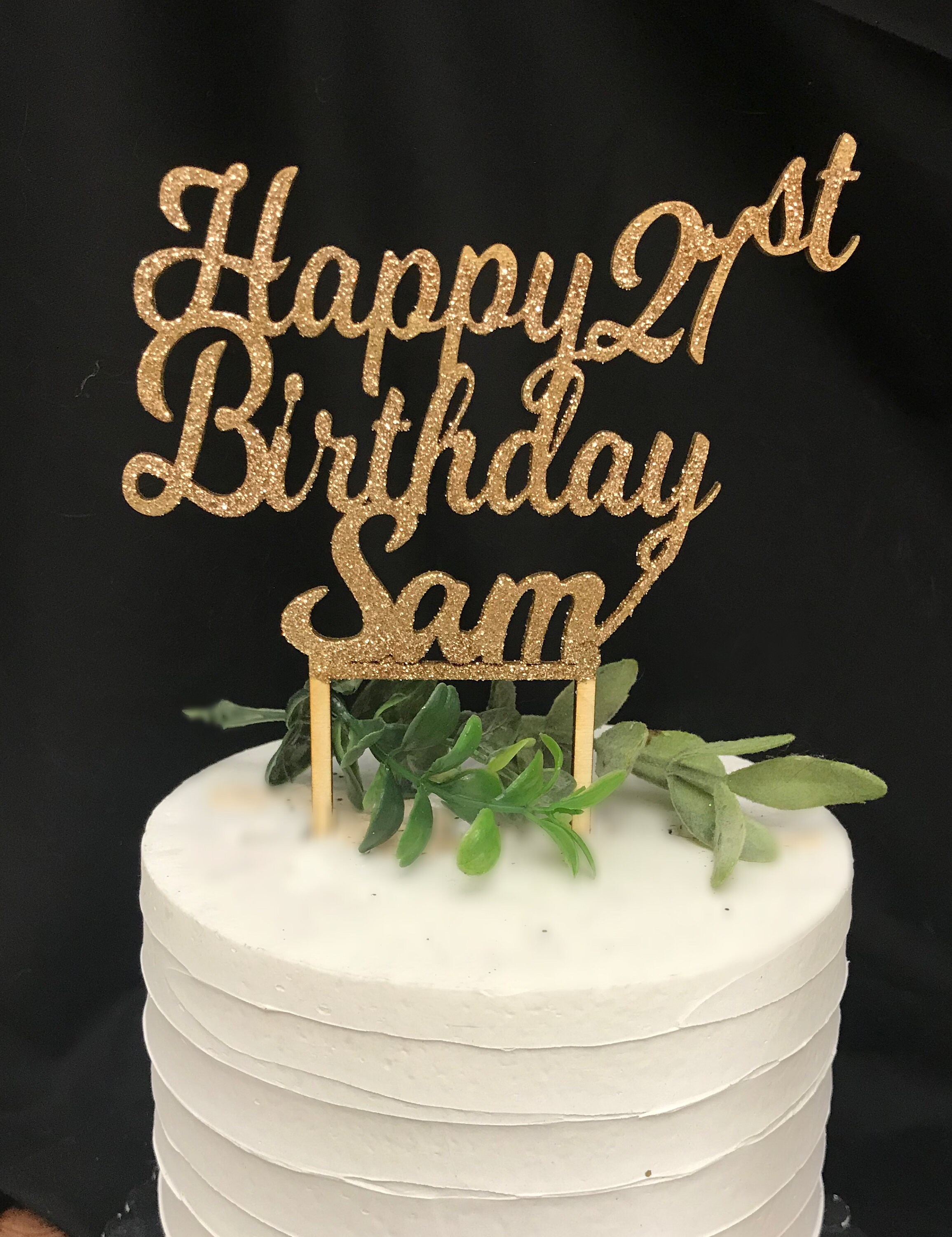 Customizable Happy Birthday Cake Topper Birthday Free - Etsy