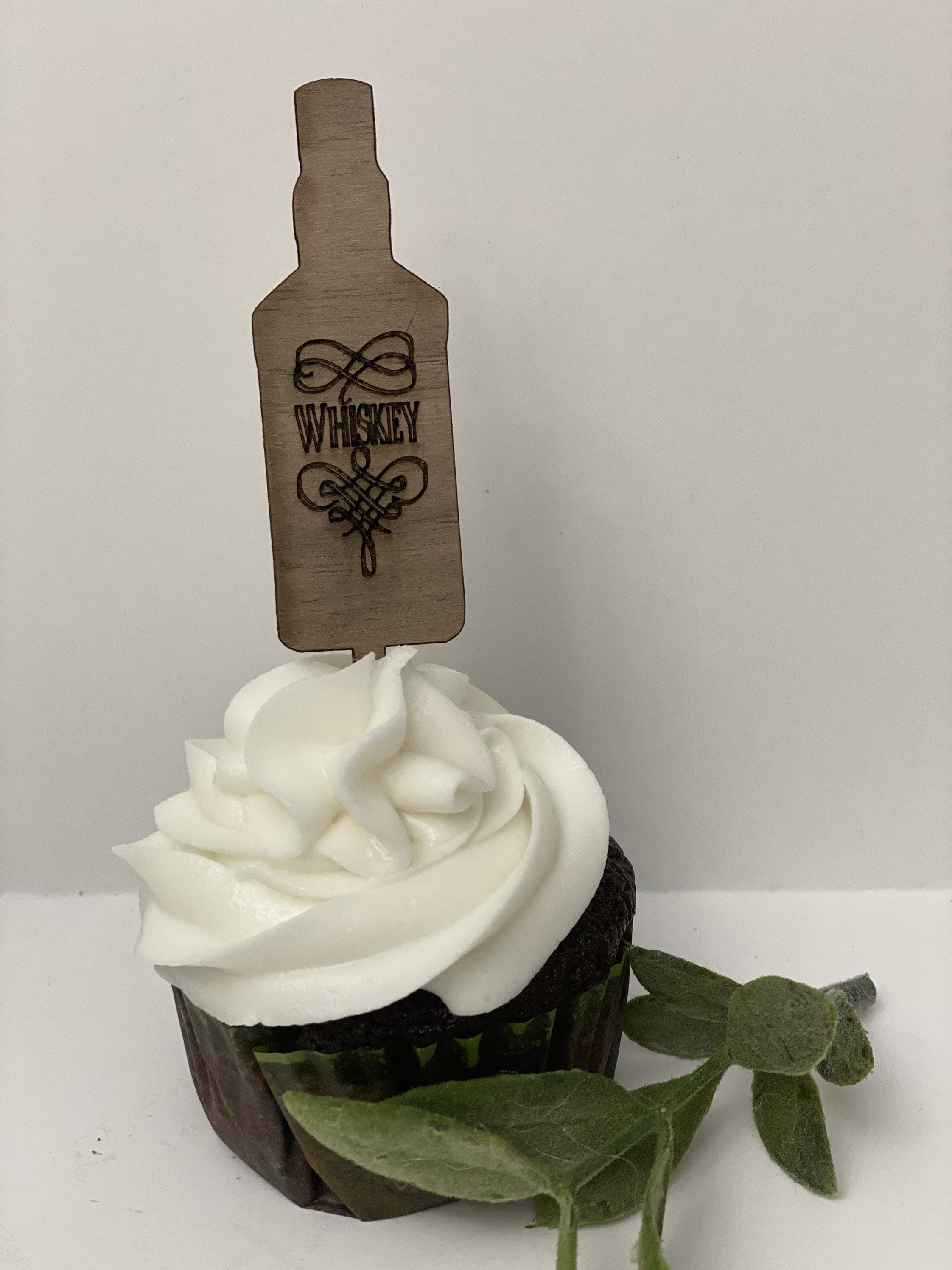 Cigar and Whiskey Cupcake Toppers Made of Wood Free | Etsy