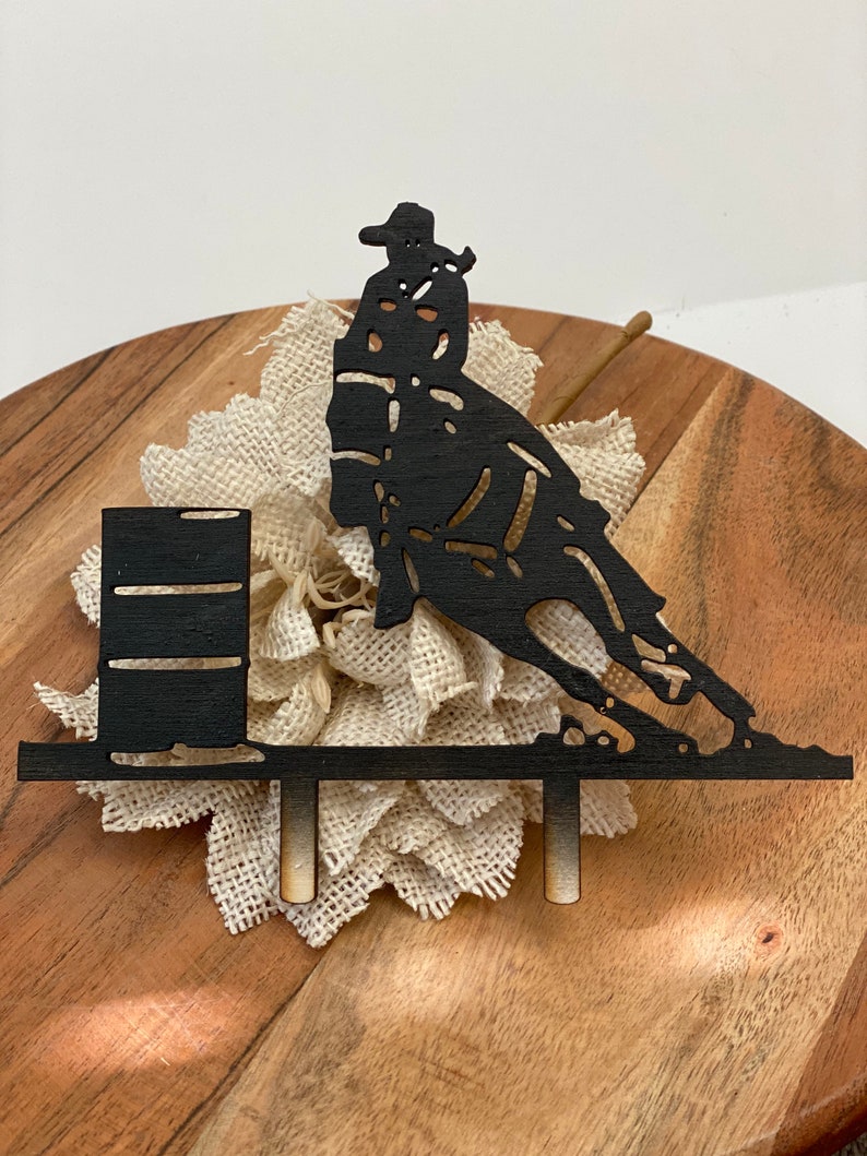 Women Barrel Racing Cake Topper Customizable Made of Wood | Etsy