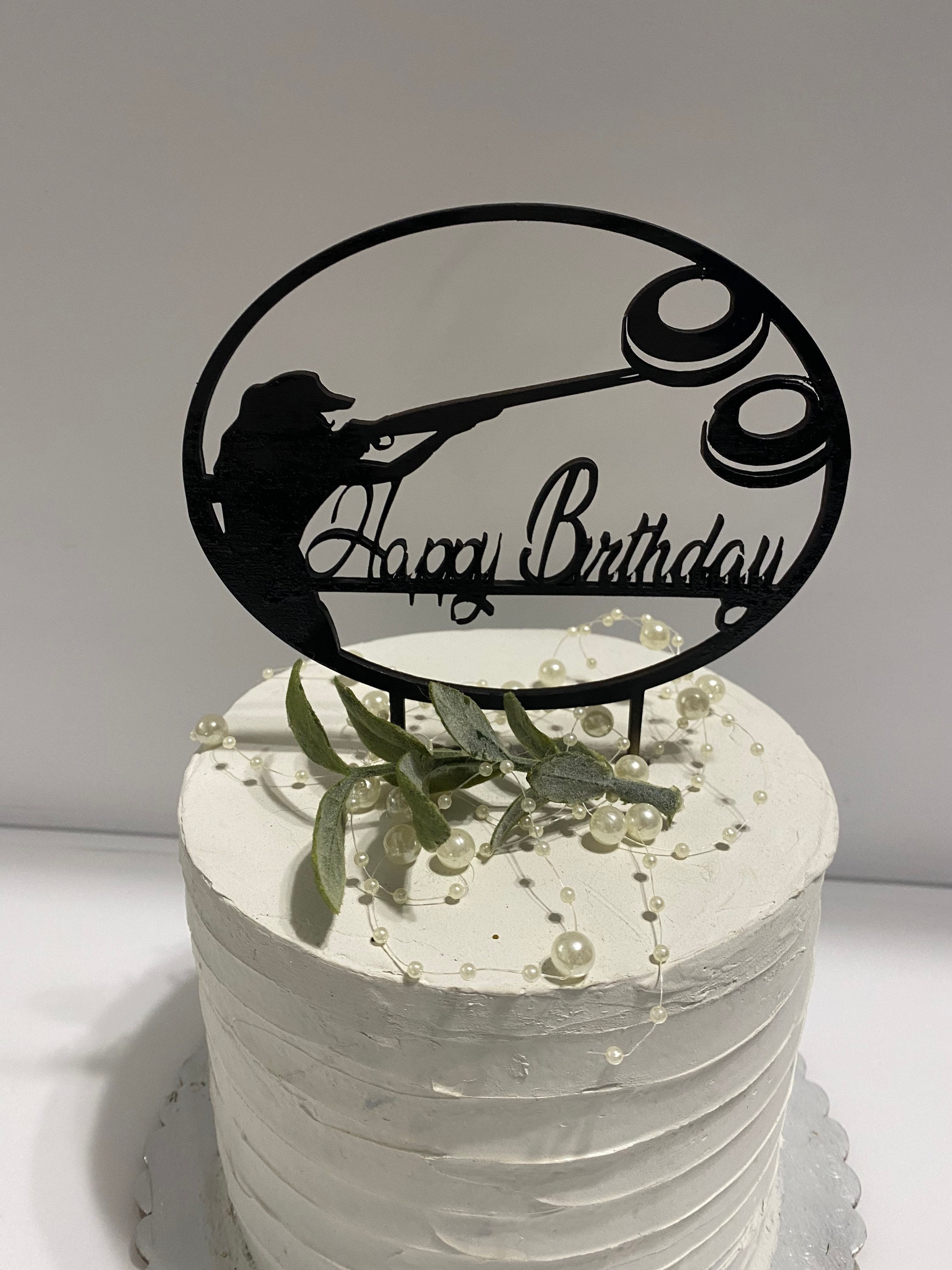 Girl With Shotgun Cake Topper Made of Wood Skeet Whizbang - Etsy