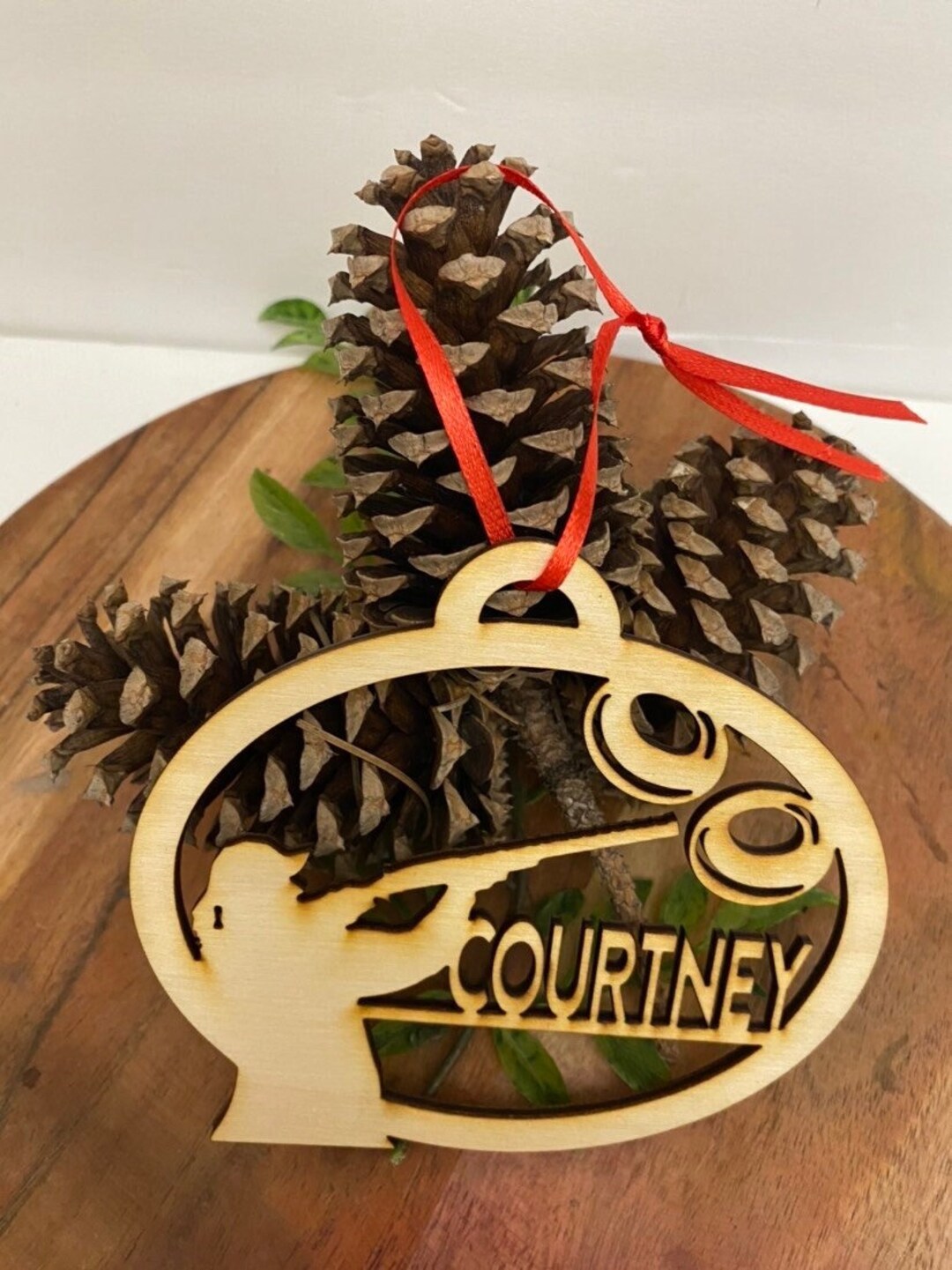 Girl Shooting Skeet - Trap - Whizbang Ornament/ Rear View Mirror Hanger ...