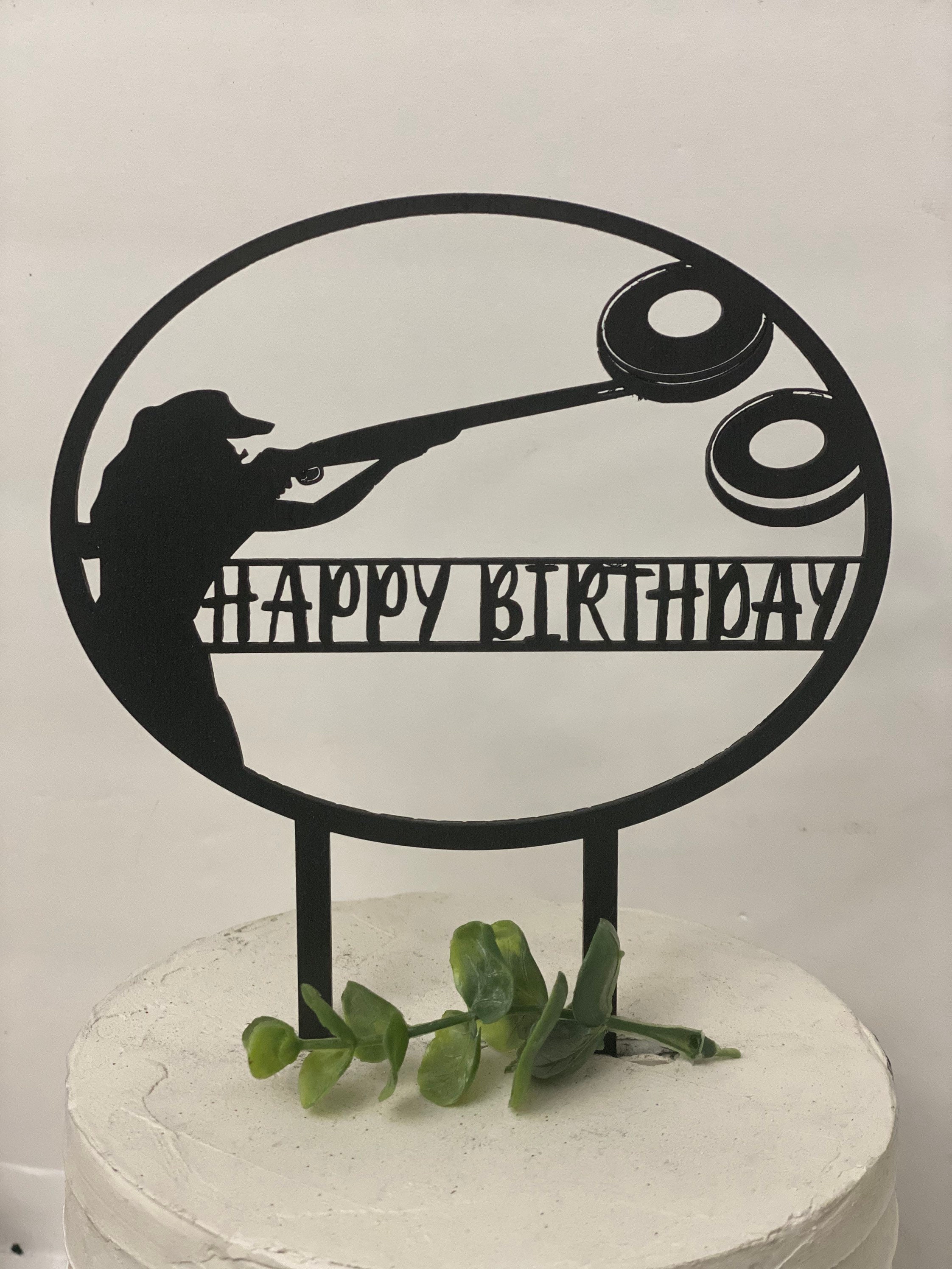 Girl With Shotgun Cake Topper Made of Wood Skeet Whizbang - Etsy