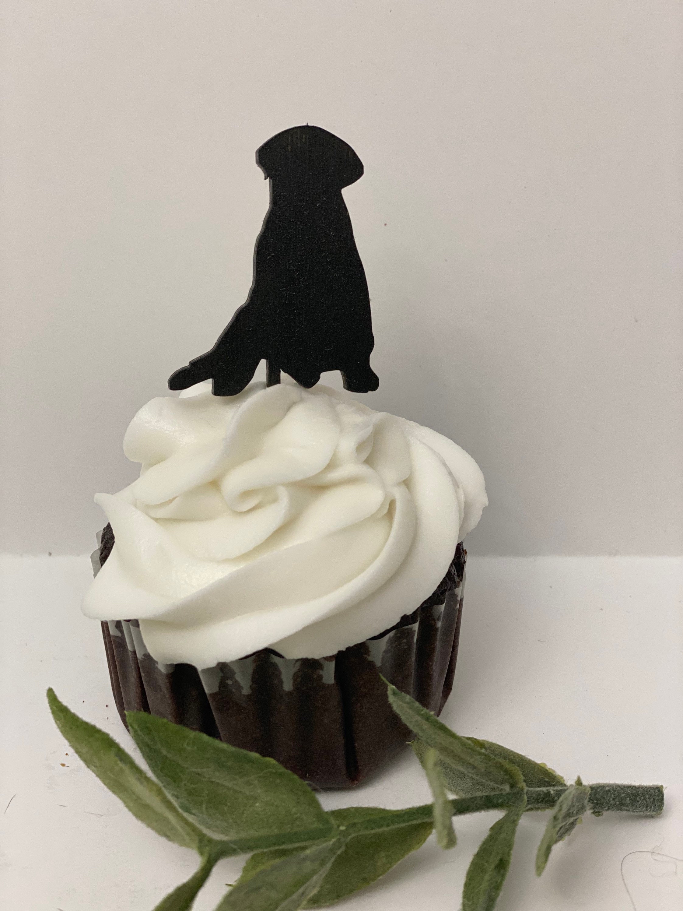 Black Lab Puppies Cupcake Toppers Comes in Many Colors | Etsy