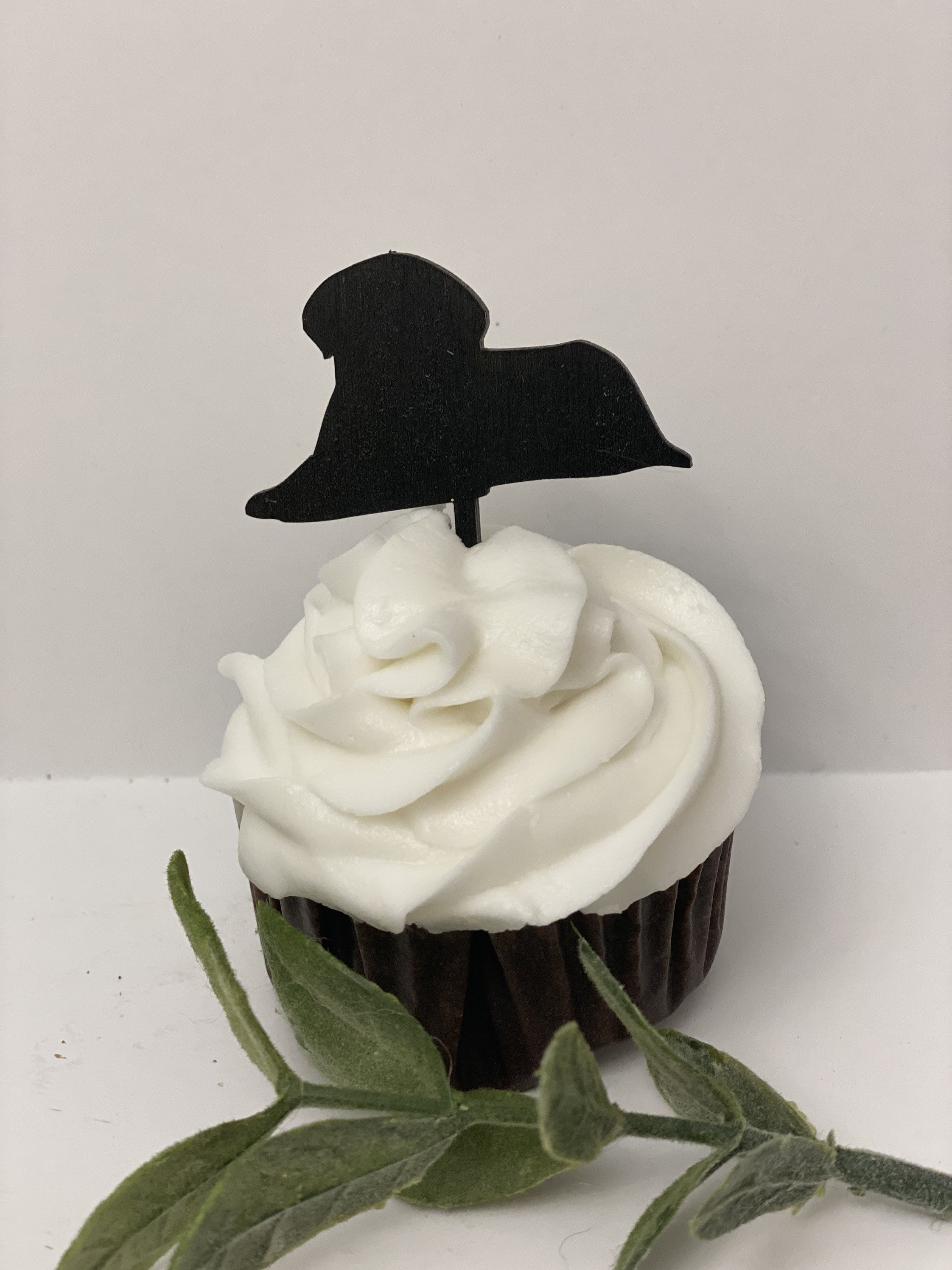 Black Lab Puppies Cupcake Toppers | Comes in Many Colors | Made of Wood ...
