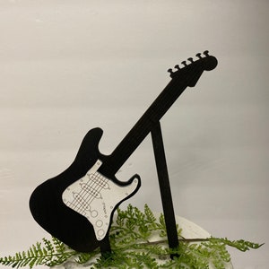 Electric Guitar 2 Layer (2 Colored) Cake Topper | Made of Wood | Free ...