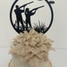 Skeet Shooting Couple Cake Topper | Made of Wood | Personalized ...