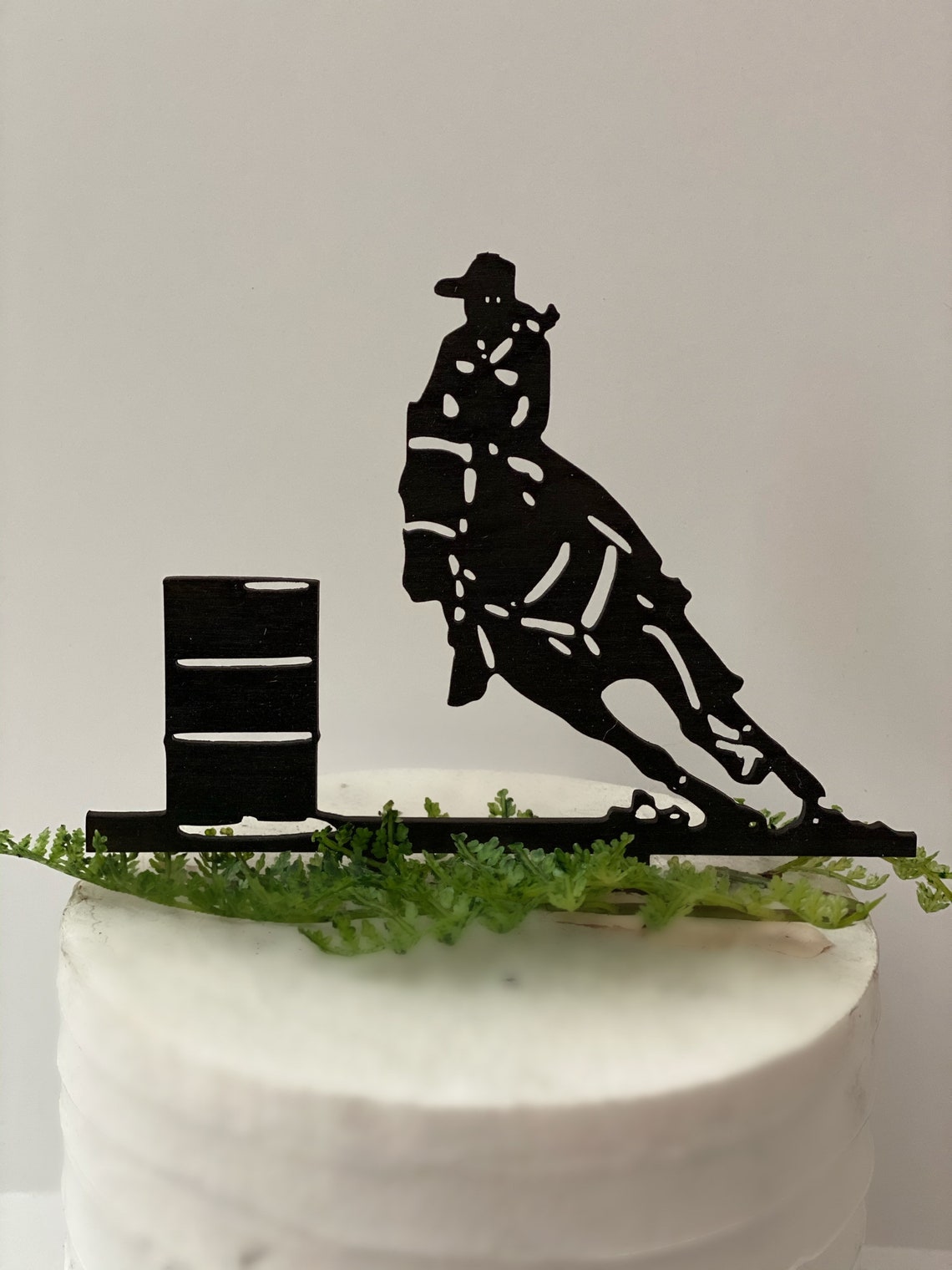 Women Barrel Racing Cake Topper Customizable Made of Wood | Etsy