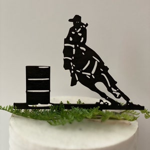 Women Barrel Racing Cake Topper | Customizable | Made of Wood | Many ...