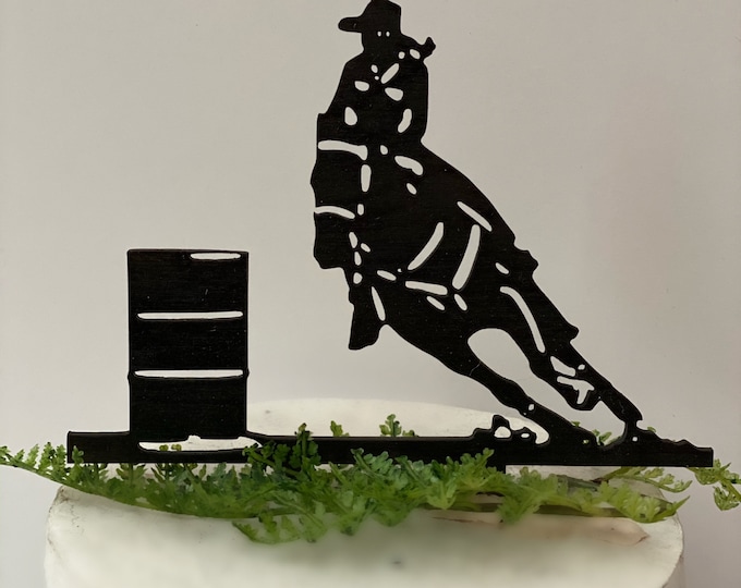 Women Barrel Racing Cake Topper | Customizable | Made of Wood | Many ...