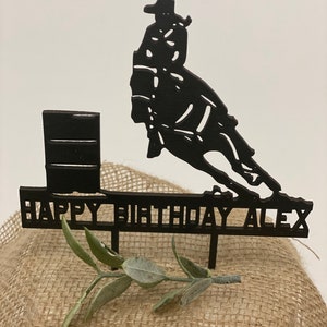 Women Barrel Racing Cake Topper | Customizable | Made of Wood | Many ...