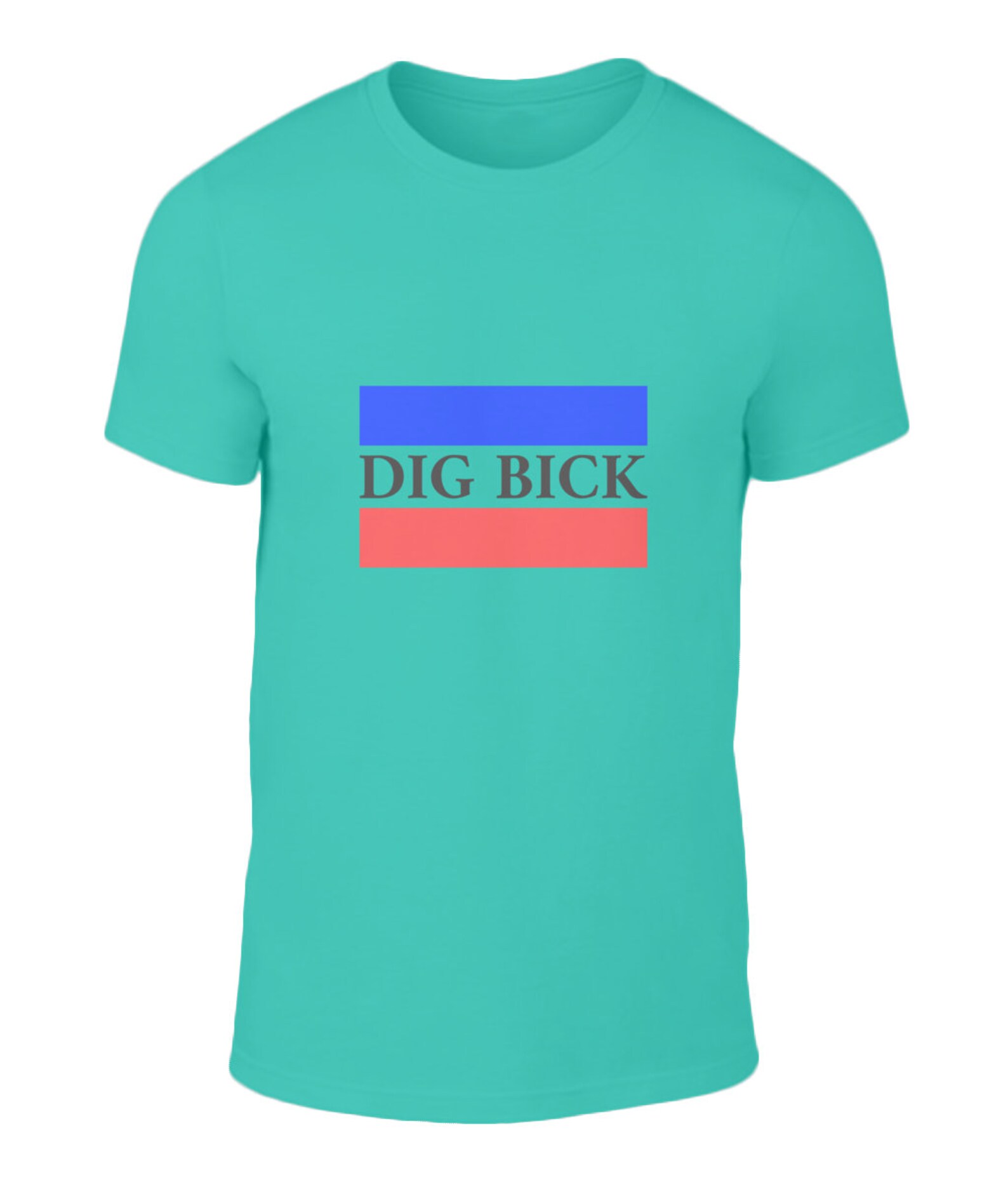 Dig Bick Humorous Cotton T-shirt for Men. - Etsy