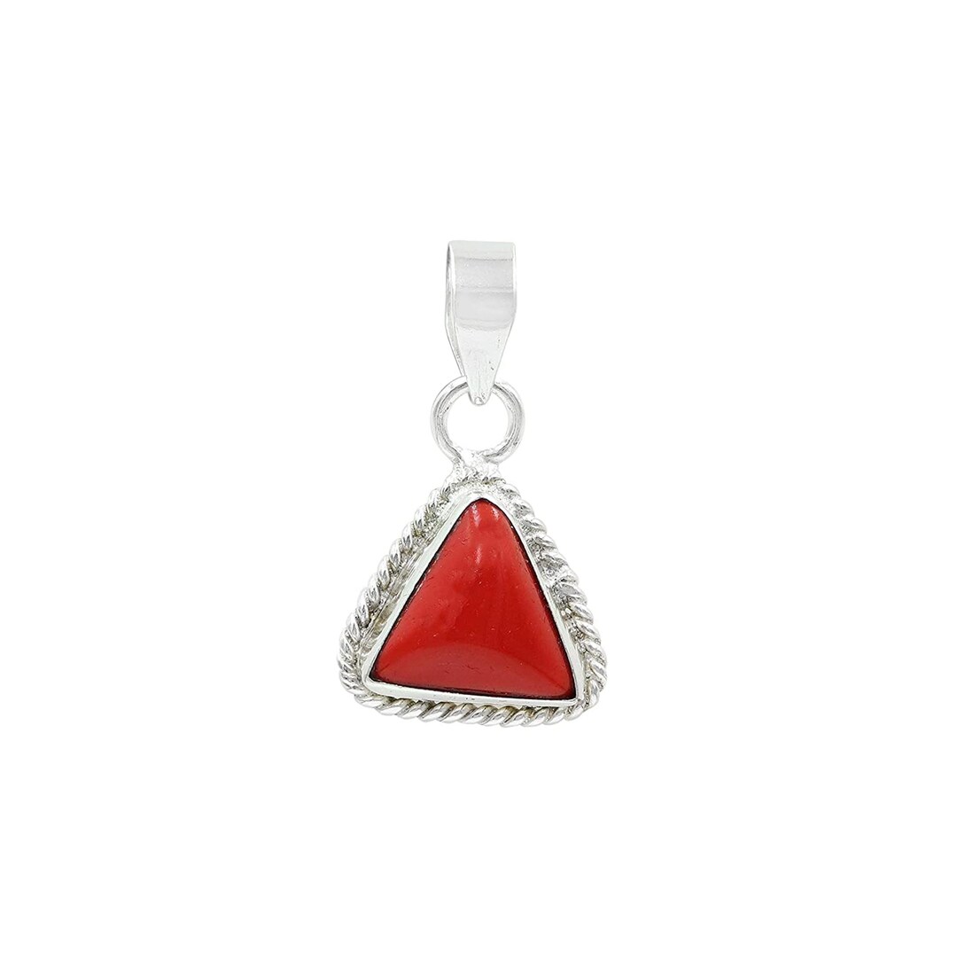 Natural Certified Red Coral/moonga 4.00-11.00 Ct Astrological Pendant ...